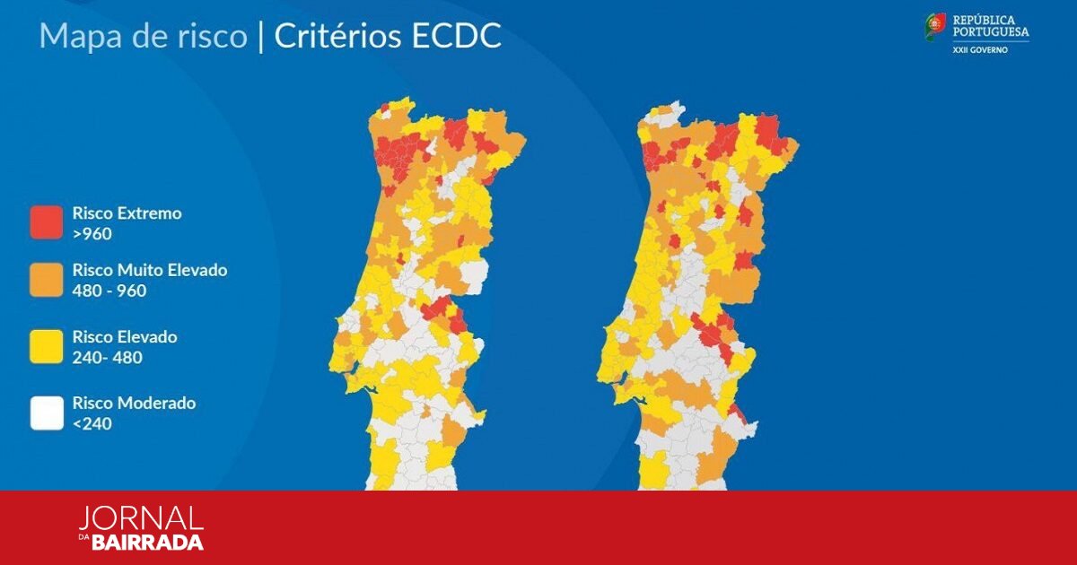 Covid-19: Governo atualizou mapa e metade da Bairrada está em Risco ...